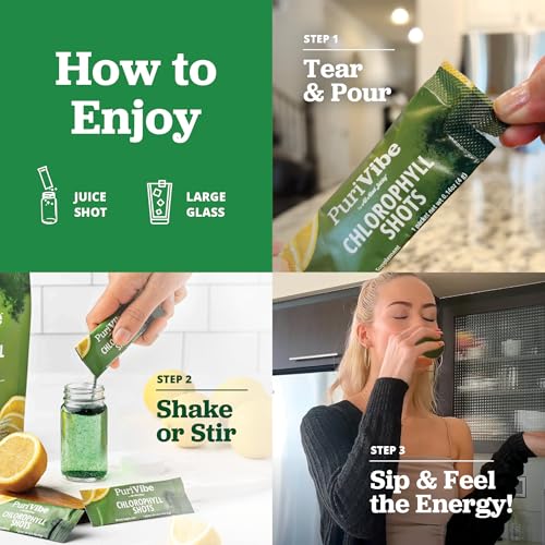 Chlorophyll drink for energy boost