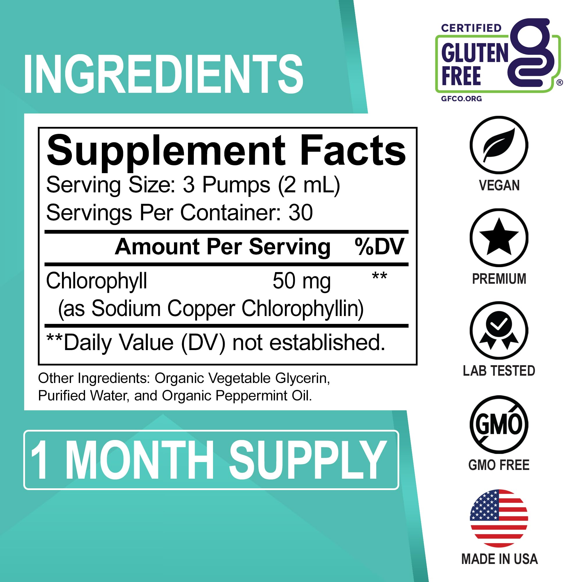 chlorophyll drops for better digestion