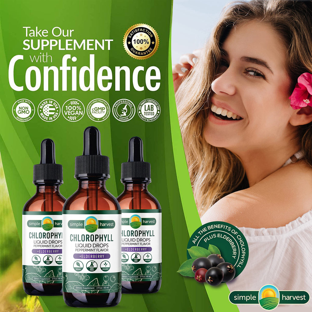 chlorophyll drops for better digestion