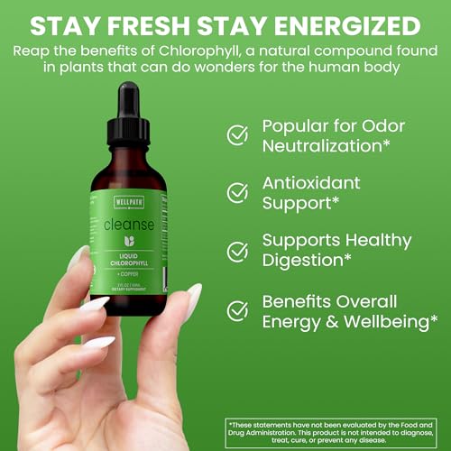 chlorophyll drops for body odor