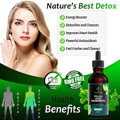 Chlorophyll drops for daily wellness