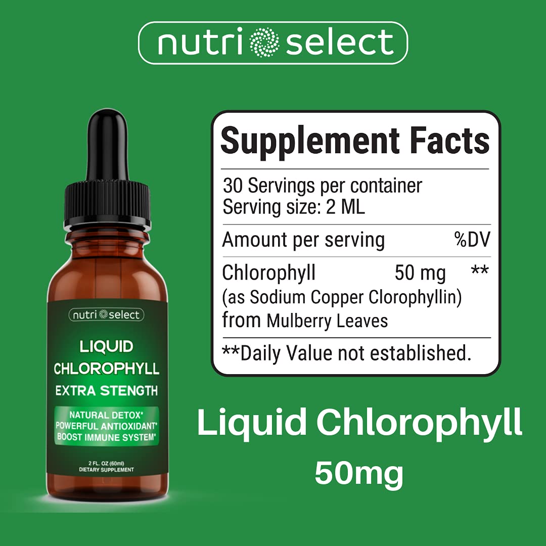 Chlorophyll drops for daily wellness