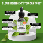 Chlorophyll drops for digestive health