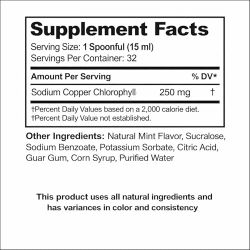 chlorophyll drops for digestive health