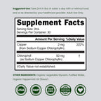 Chlorophyll drops for digestive health