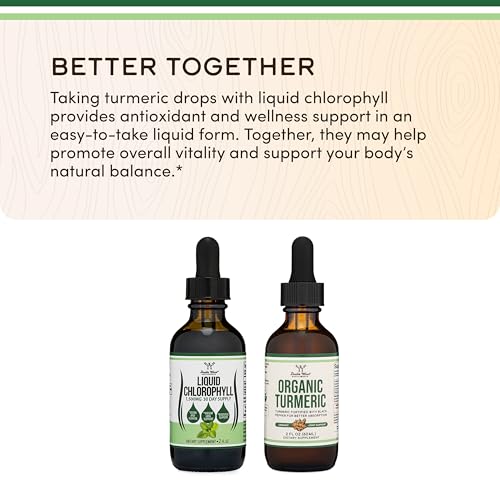 Chlorophyll drops for digestive support