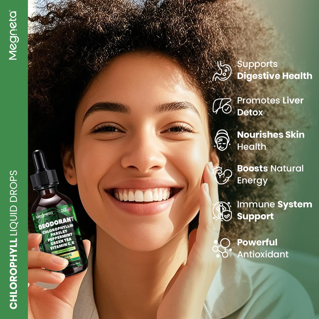 Chlorophyll drops for fresh breath