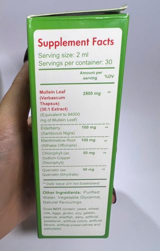 Chlorophyll drops for improved digestion