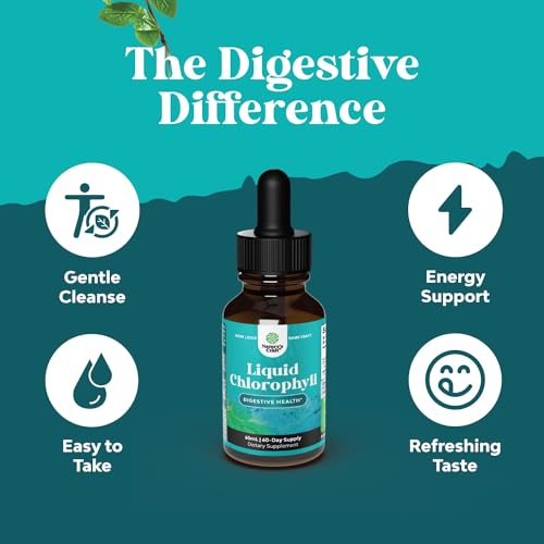 Chlorophyll drops for natural energy