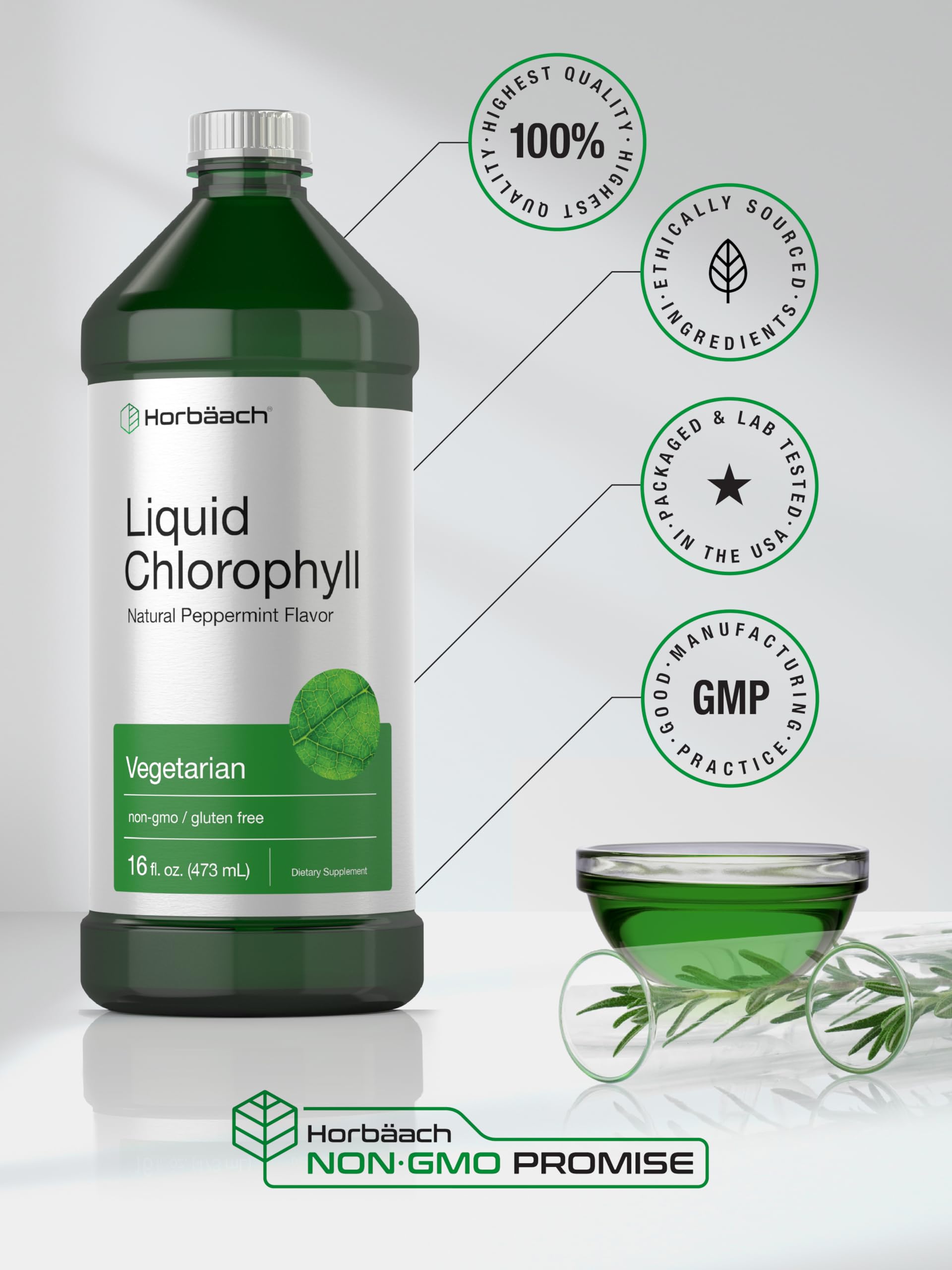 Chlorophyll drops for women’s health