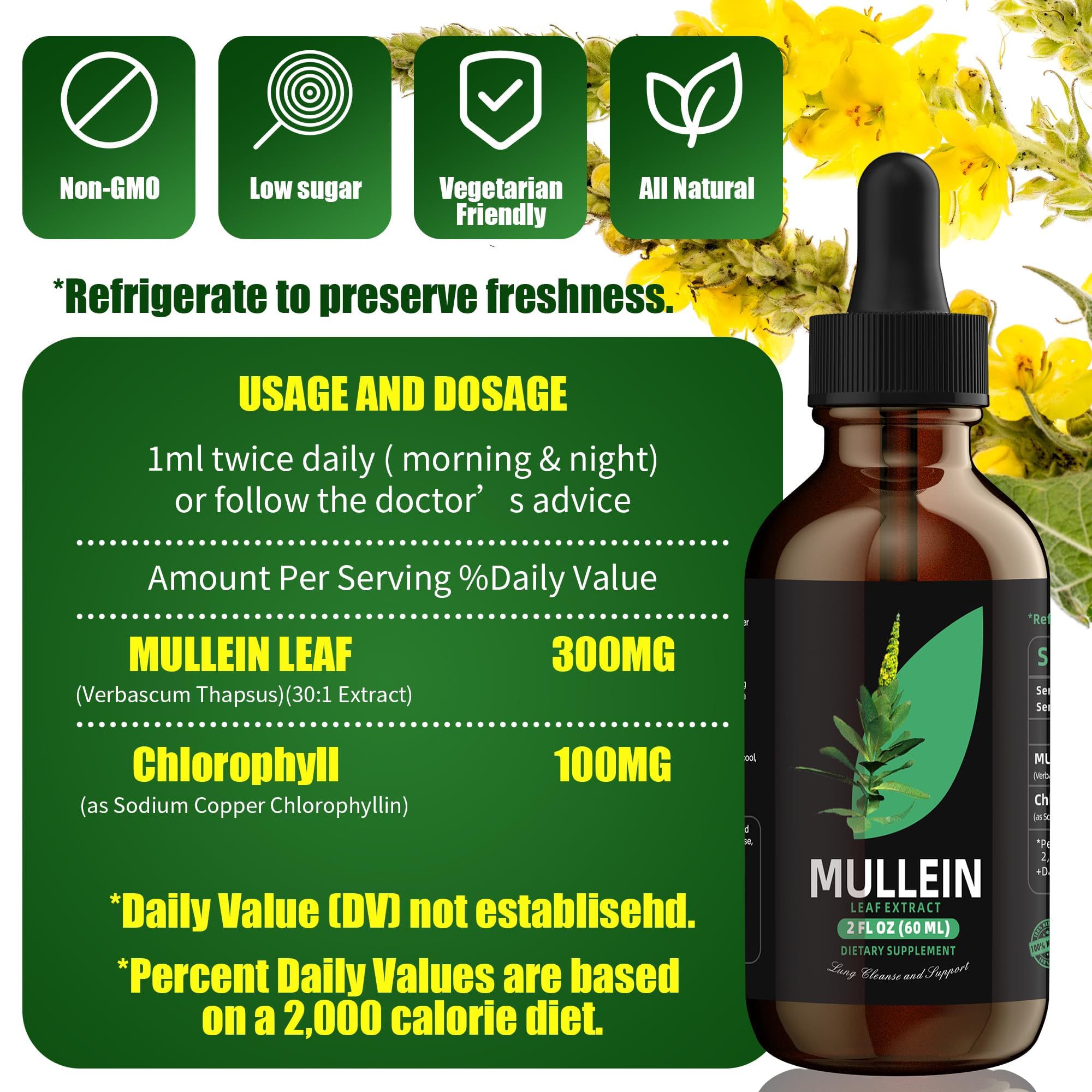 Chlorophyll extract for better breathing