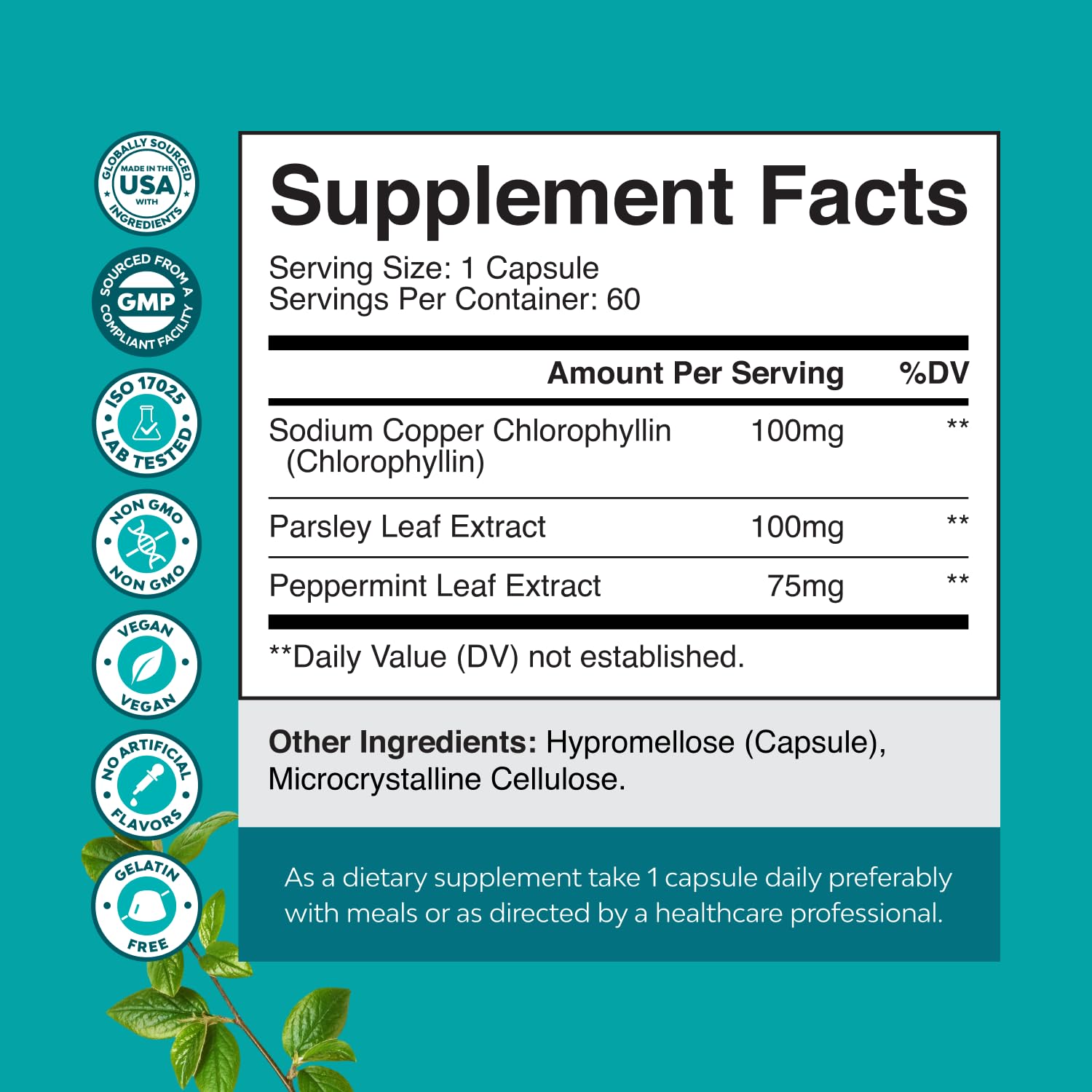 chlorophyll for overall health boost
