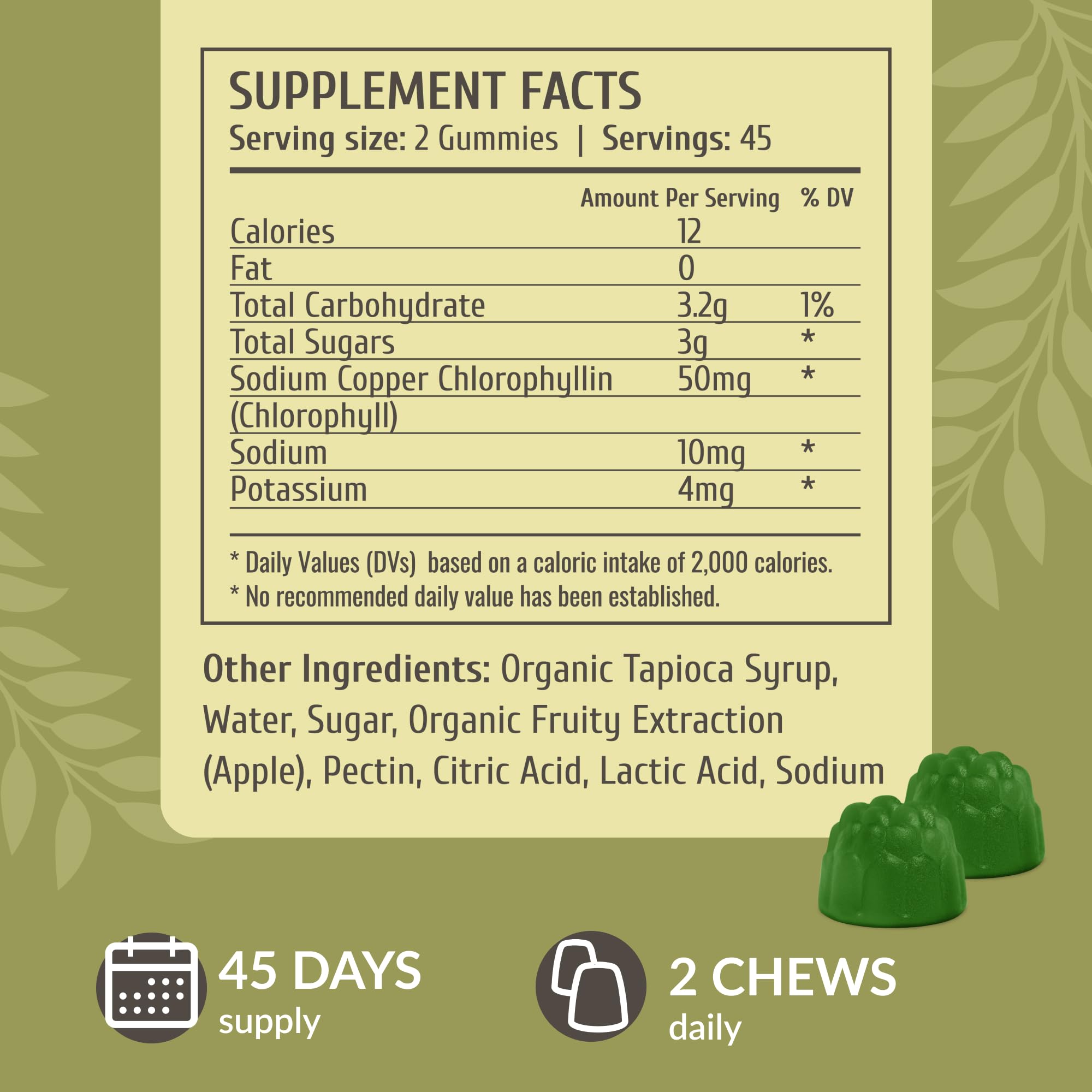chlorophyll gummies for digestive health