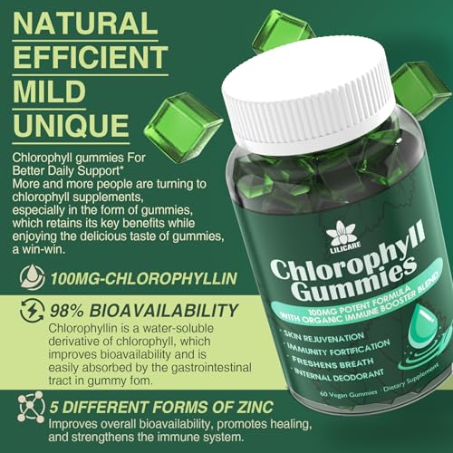Chlorophyll gummies for everyday wellness