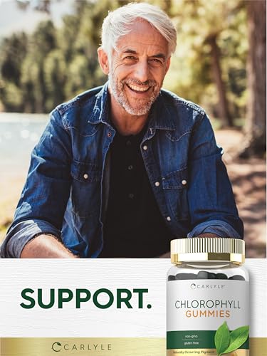 Chlorophyll gummies for overall wellness