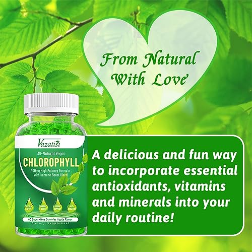 Chlorophyll gummies to boost vitality