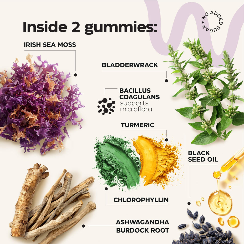 Chlorophyll infused health gummies