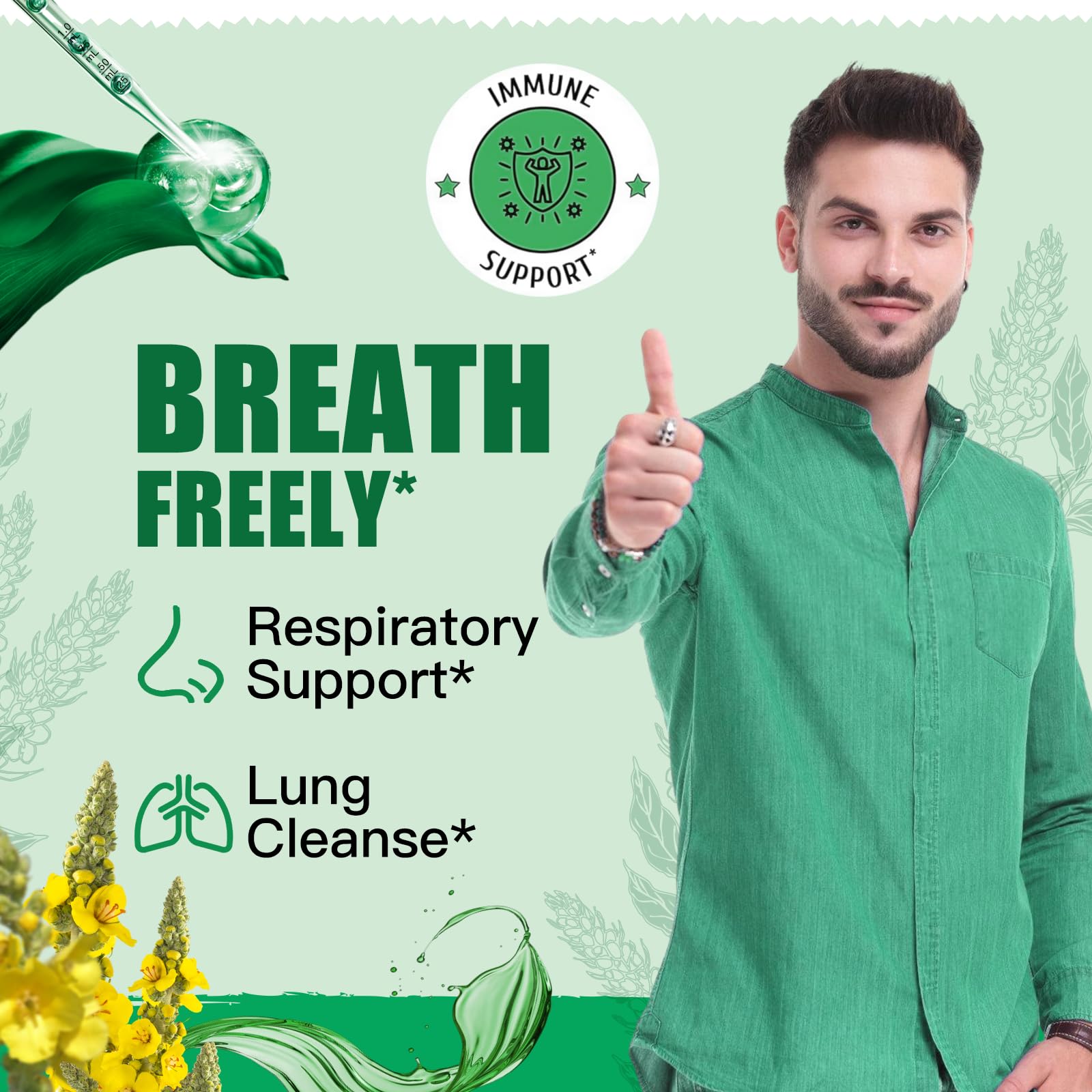 Chlorophyll infused herbal supplement
