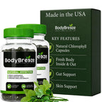 Chlorophyll internal deodorant capsules