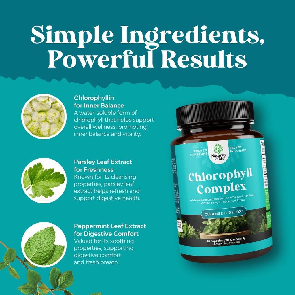 Chlorophyll ivy for overall wellness