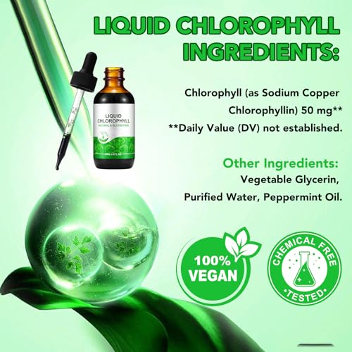 chlorophyll liquid for better digestion