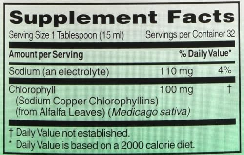 chlorophyll liquid for daily energy