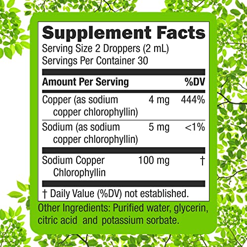 chlorophyll liquid for overall wellness