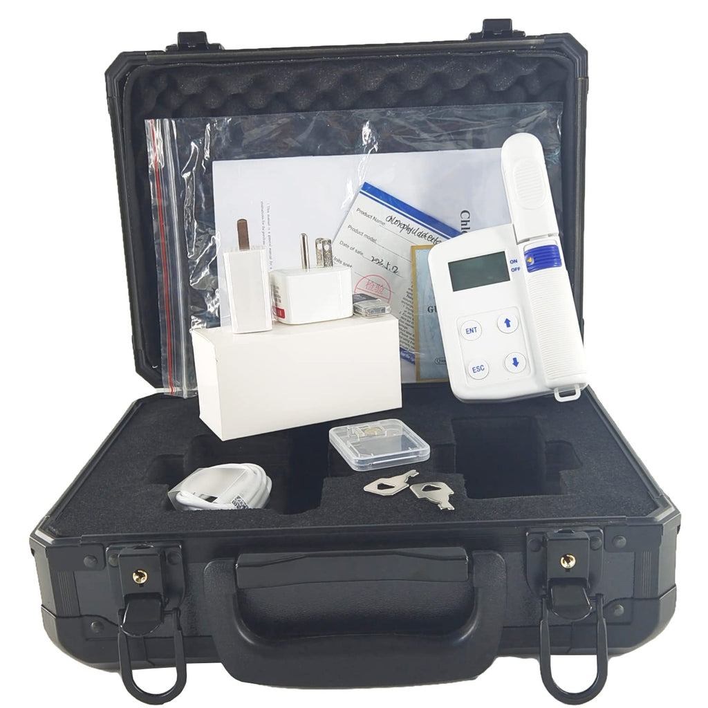 chlorophyll meter with temperature gauge