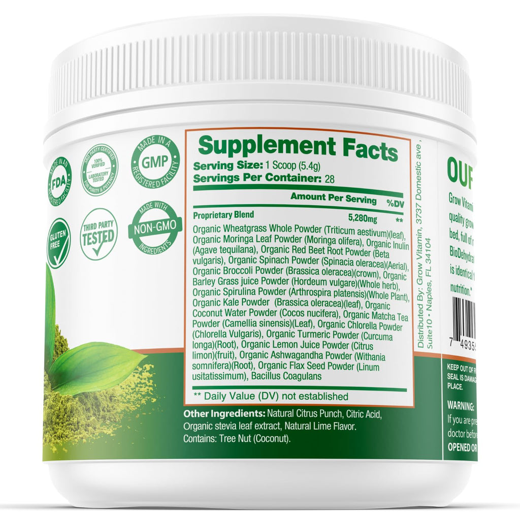 chlorophyll powder for refreshing drinks