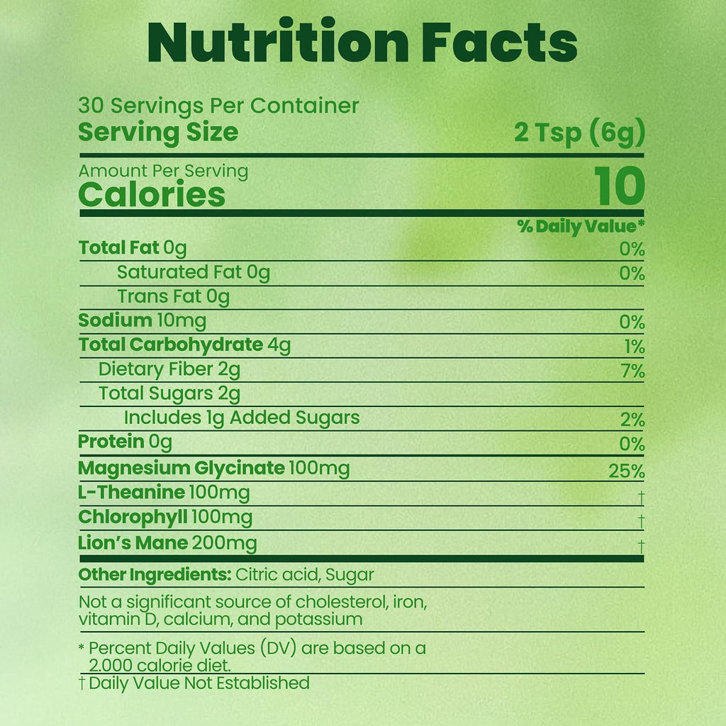 chlorophyll powder with magnesium benefits