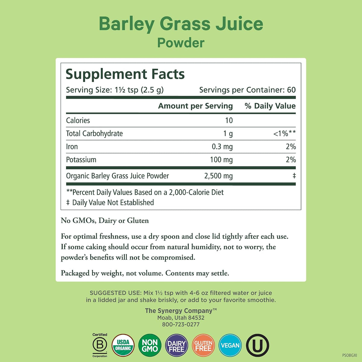 chlorophyll-rich green superfood powder