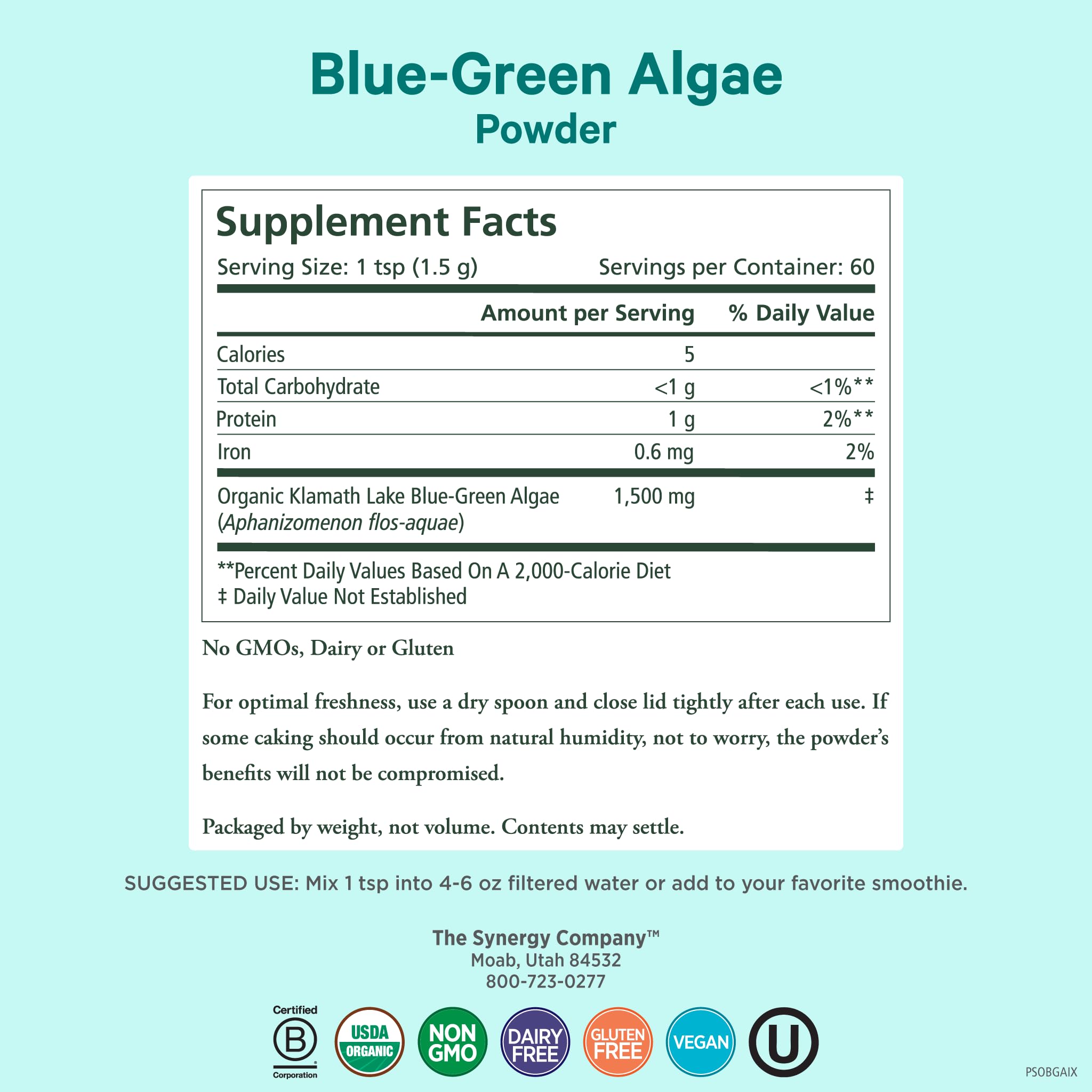 chlorophyll-rich health booster