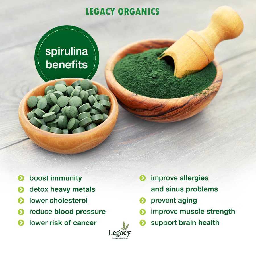 chlorophyll-rich spirulina for detox