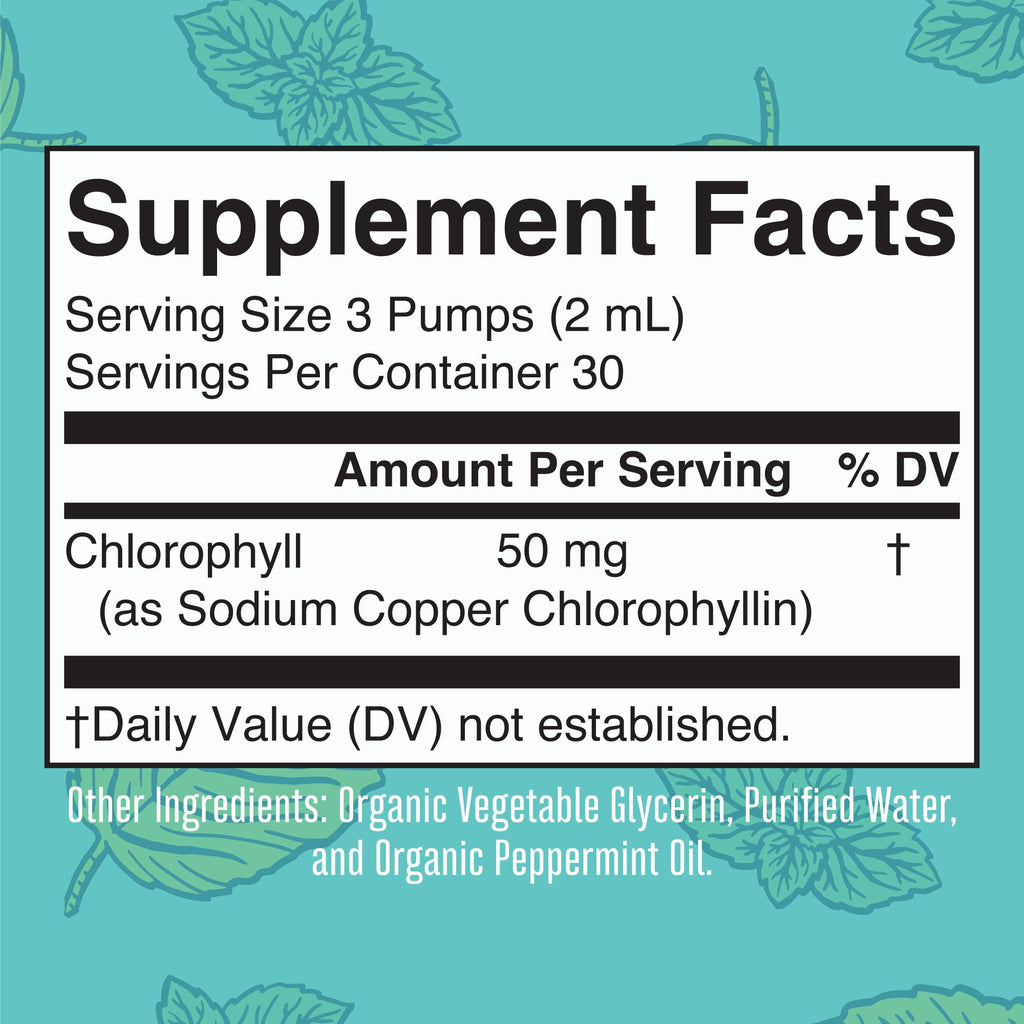 Chlorophyll supplement for better digestion