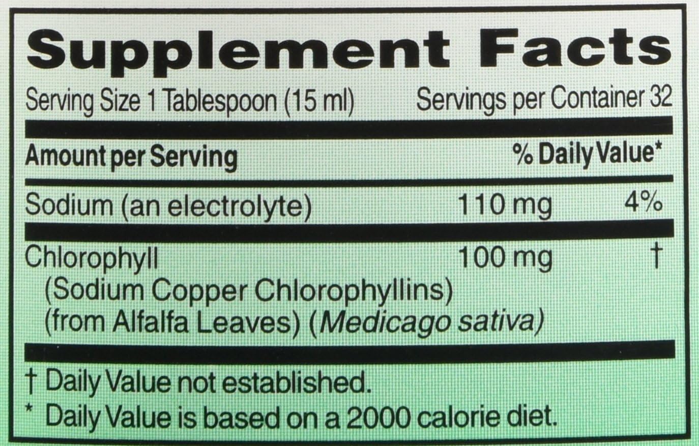chlorophyll supplement for detox support