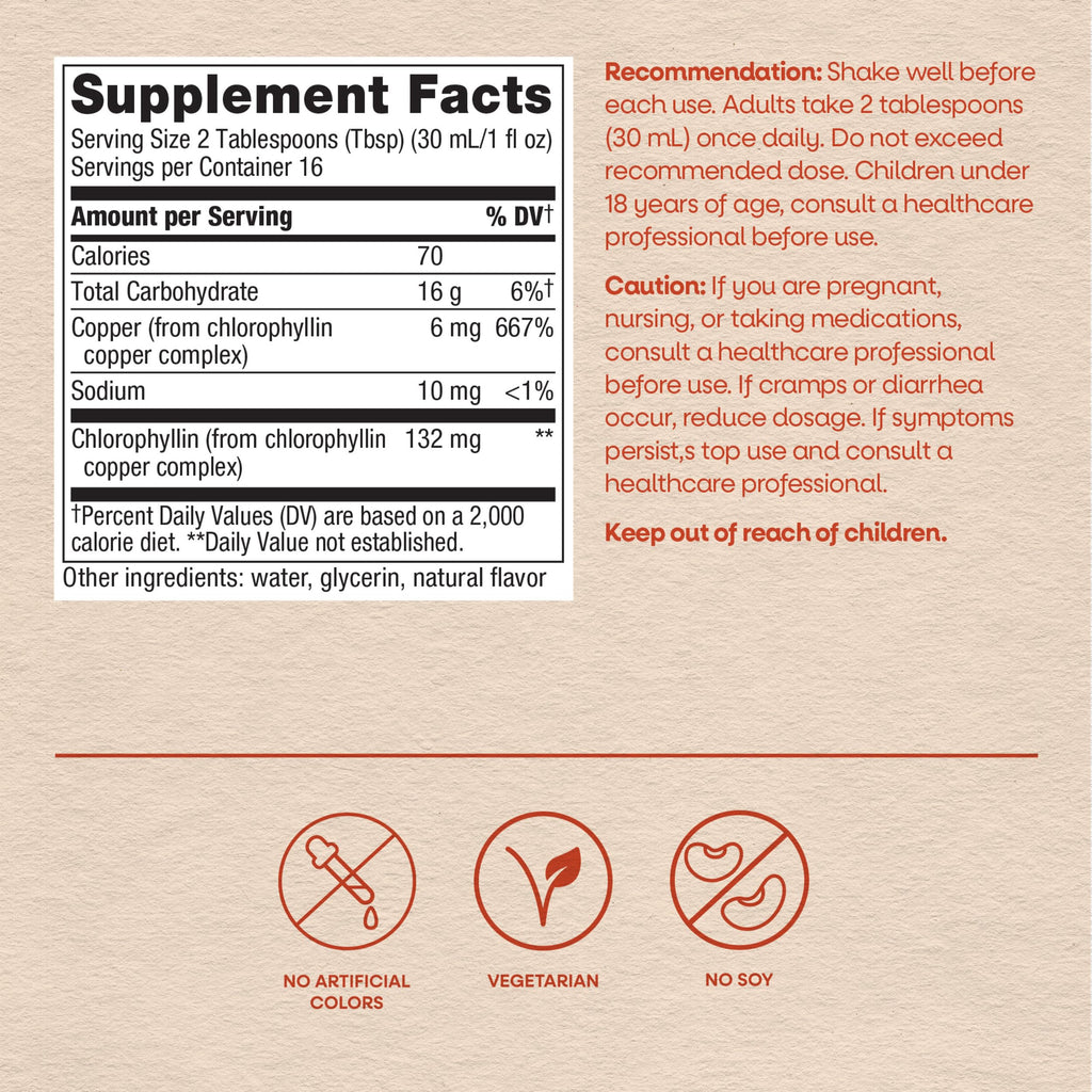 chlorophyll supplement to enhance well-being