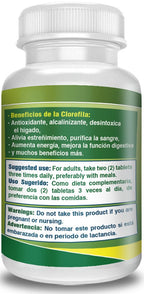 Chlorophyll tablets for skin vitality