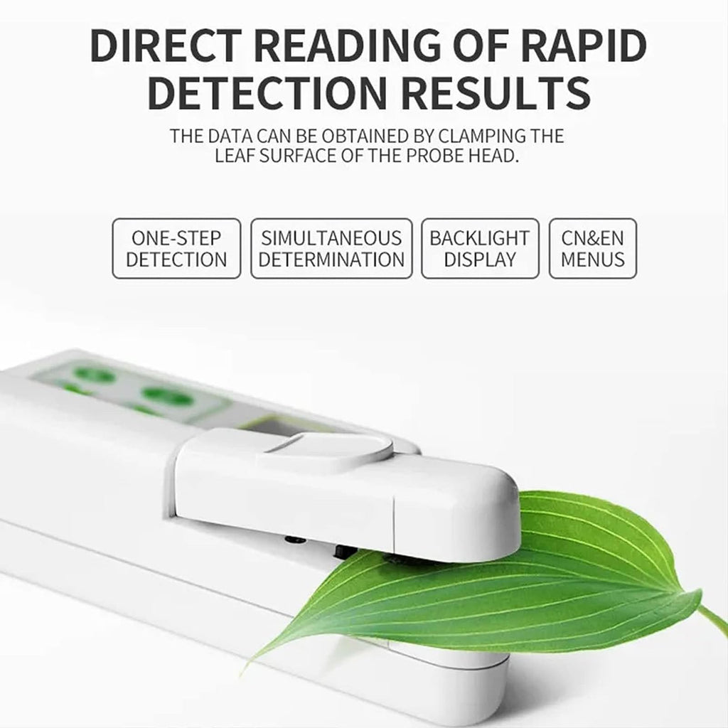 chlorophyll testing device for gardeners