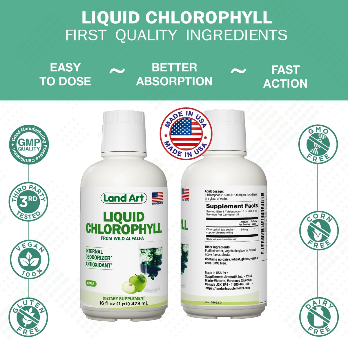 Chlorophyll Wild Alfalfa for skin health