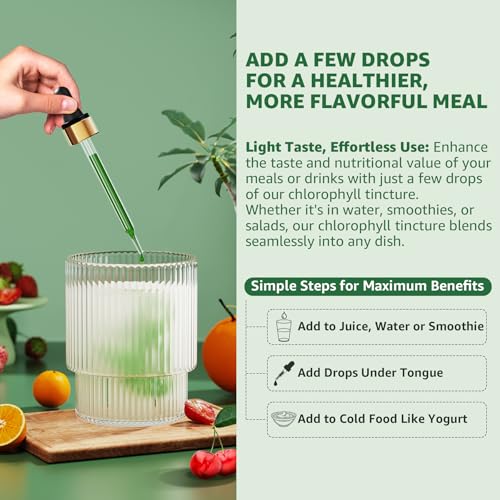 chlorophyll with wheat grass nutrients