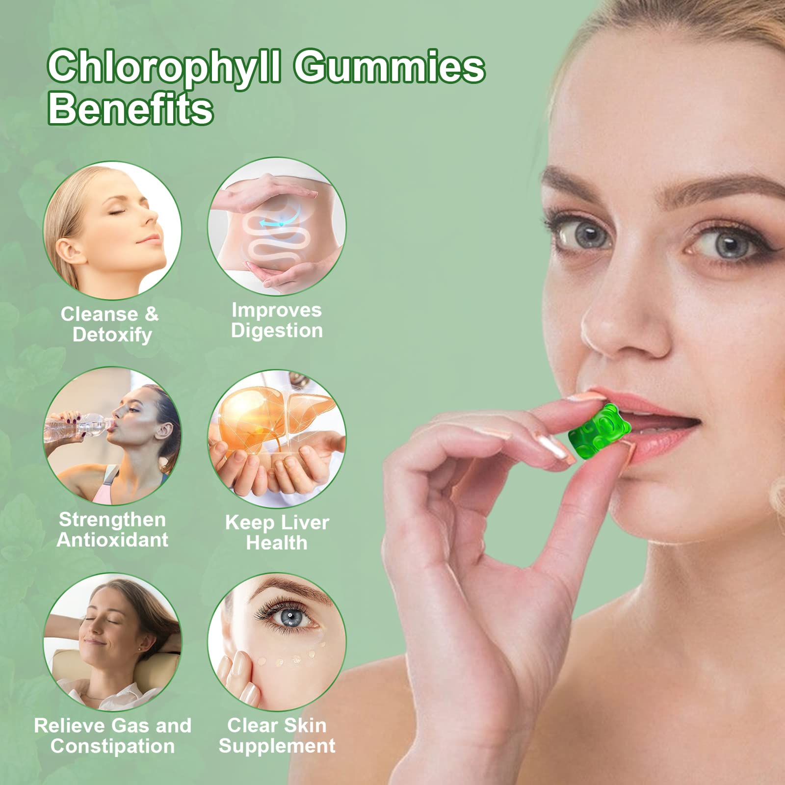 chlorophyll with zinc for body odor
