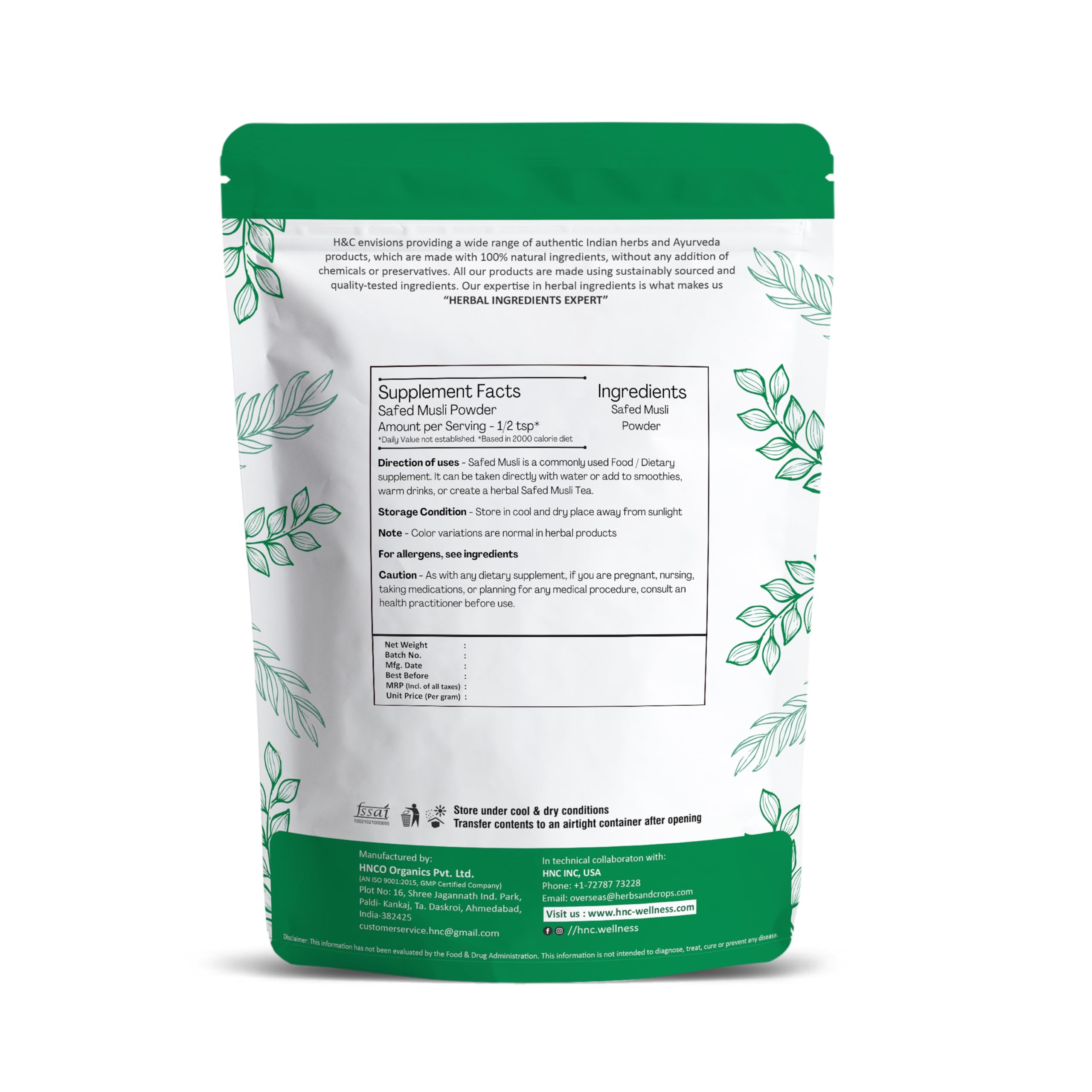 Chlorophytum Borivillianum health boost