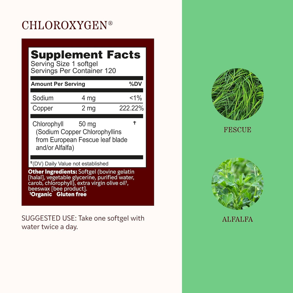 ChlorOxygen softgels for vibrant skin