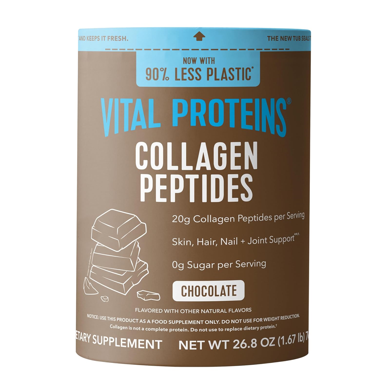 chocolate collagen peptides powder