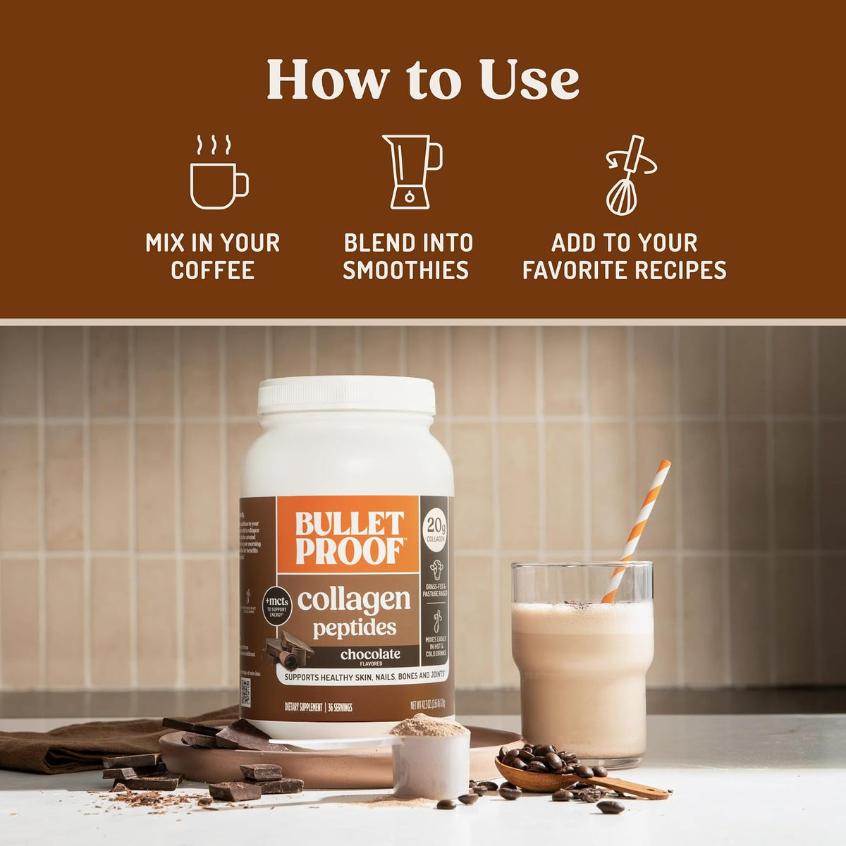 chocolate collagen powder for smoothies