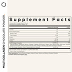 Chocolate collagen powder with MCT oil