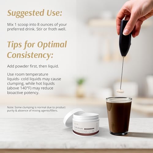 chocolate-flavored colostrum for daily nutrition