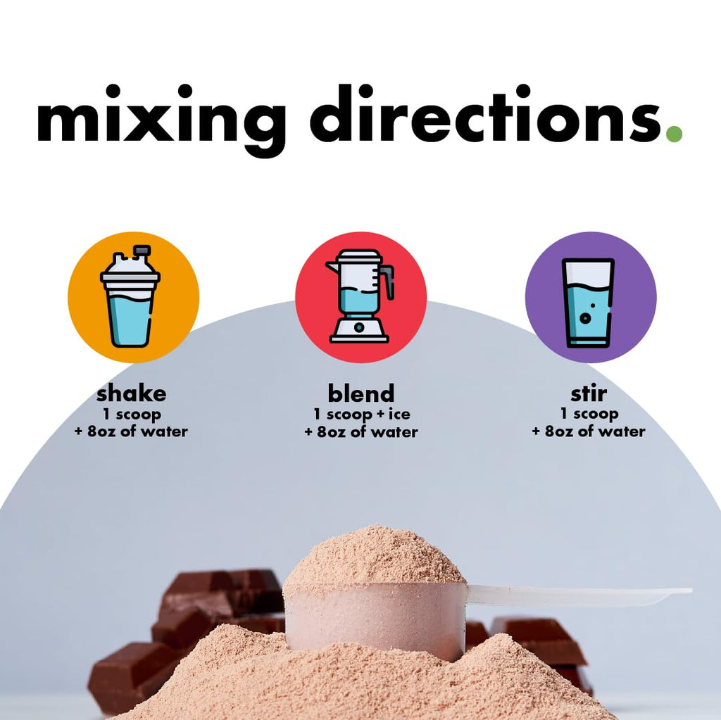 chocolate flavour plant protein shake