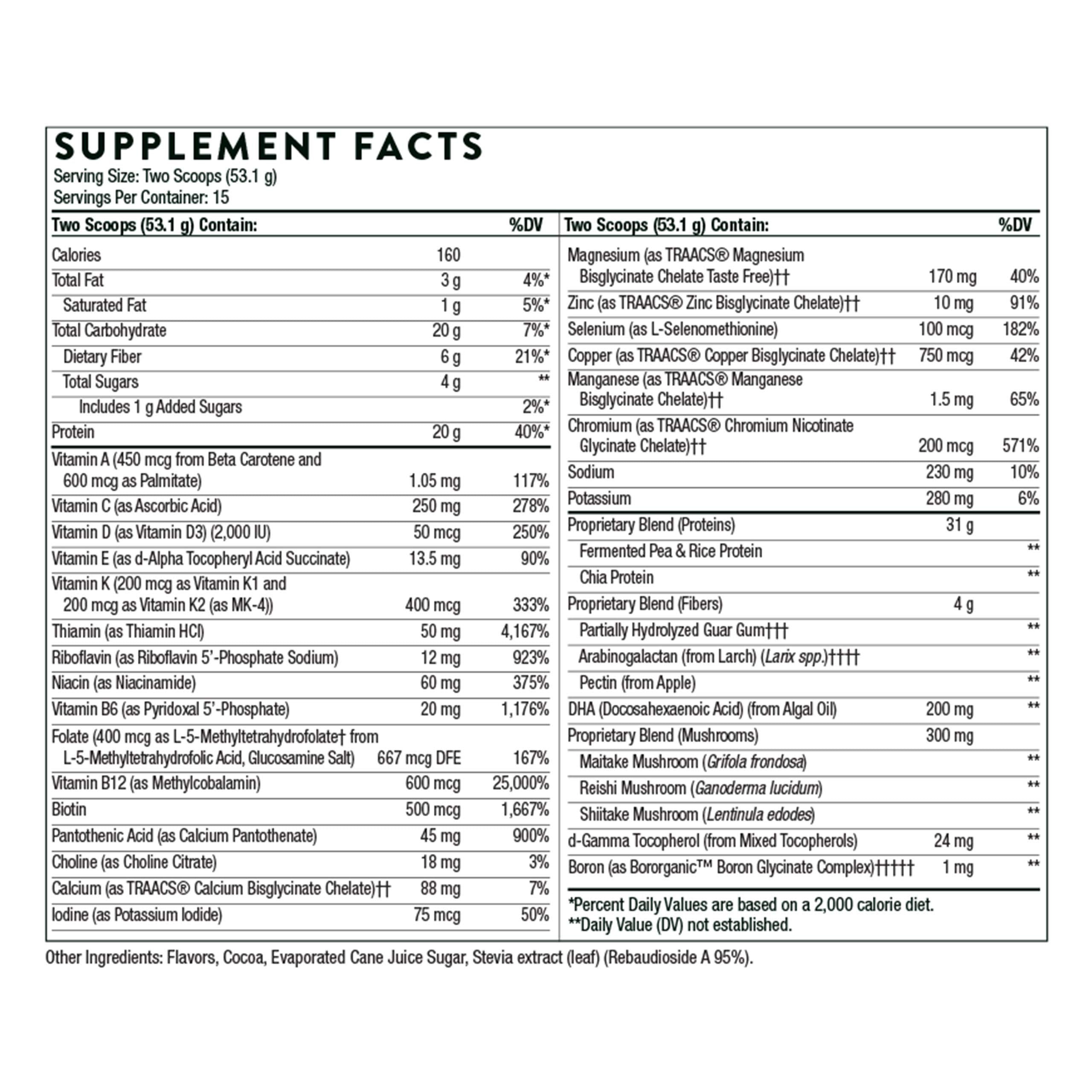 chocolate flavour vegan protein supplement