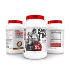 Chocolate flavour whey protein supplement